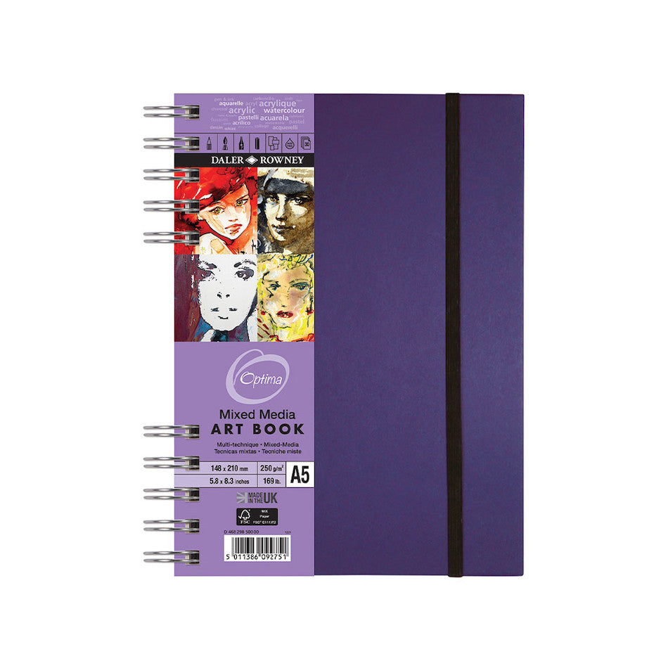 Daler-Rowney Optima Mixed Media Spiral A5 Artbook