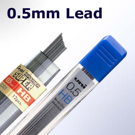 0.5mm Lead, the popular choice for drawing and small writing