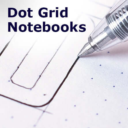 Dot Grid Notebooks - colour and size options