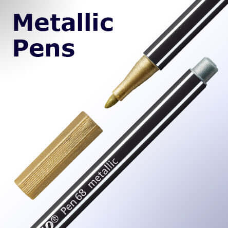 Metallic Pens - great on dark paper, or for a fancy style