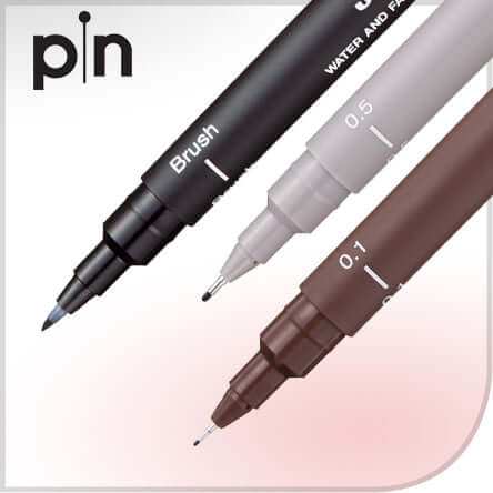 Uni Pin Drawing Pens, complete range in stock now