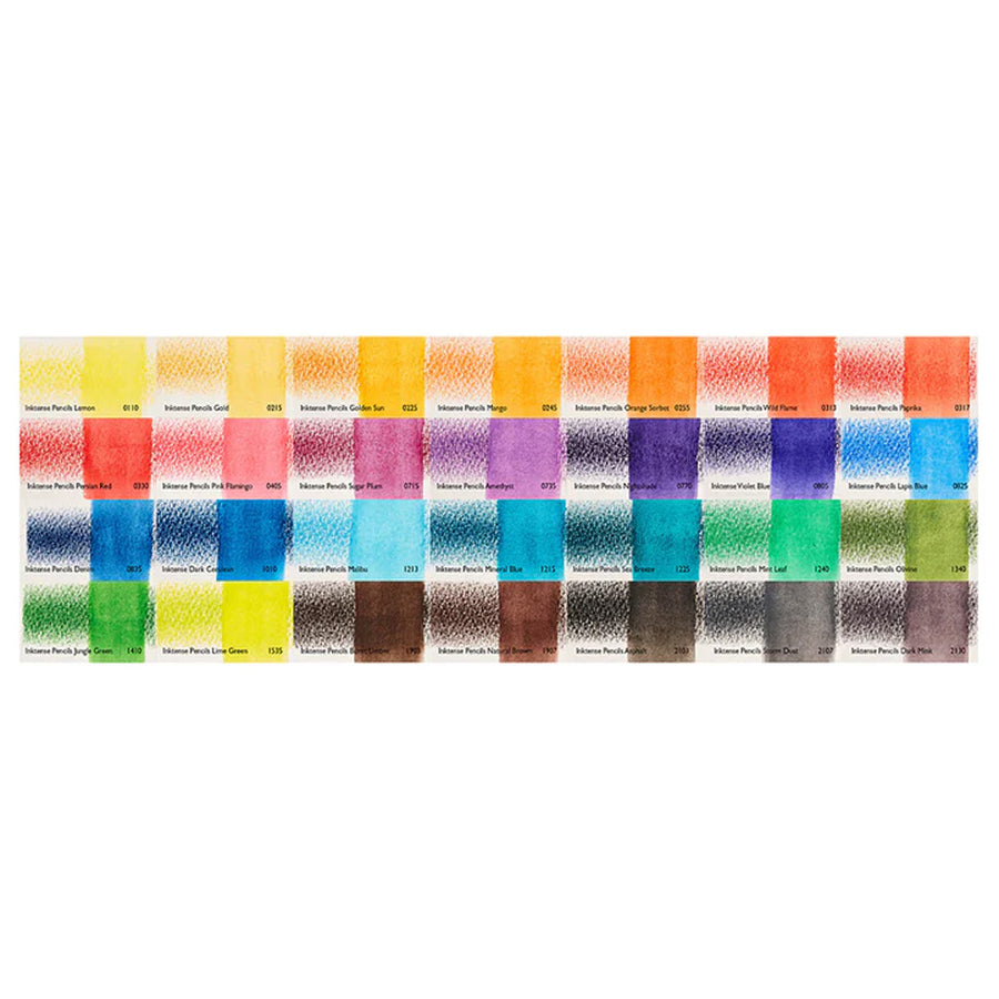 Derwent Inktense Coloured Pencil Set of 28 NEW Colours