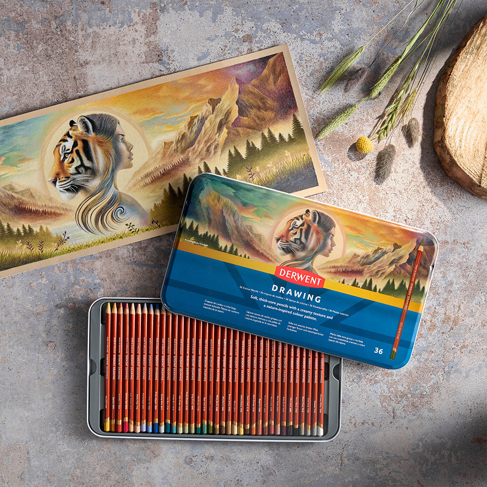 Derwent Drawing Pencils Tin 36