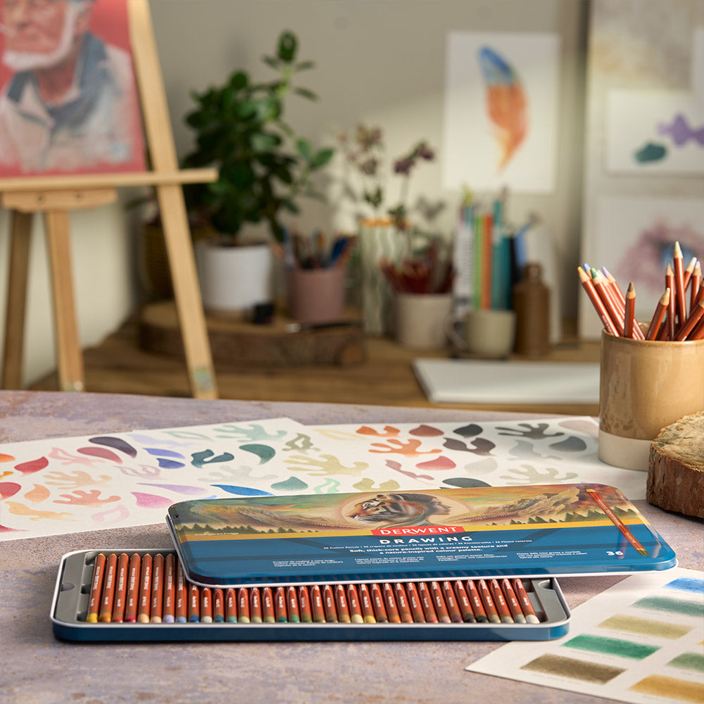 Derwent Drawing Pencils Tin 36