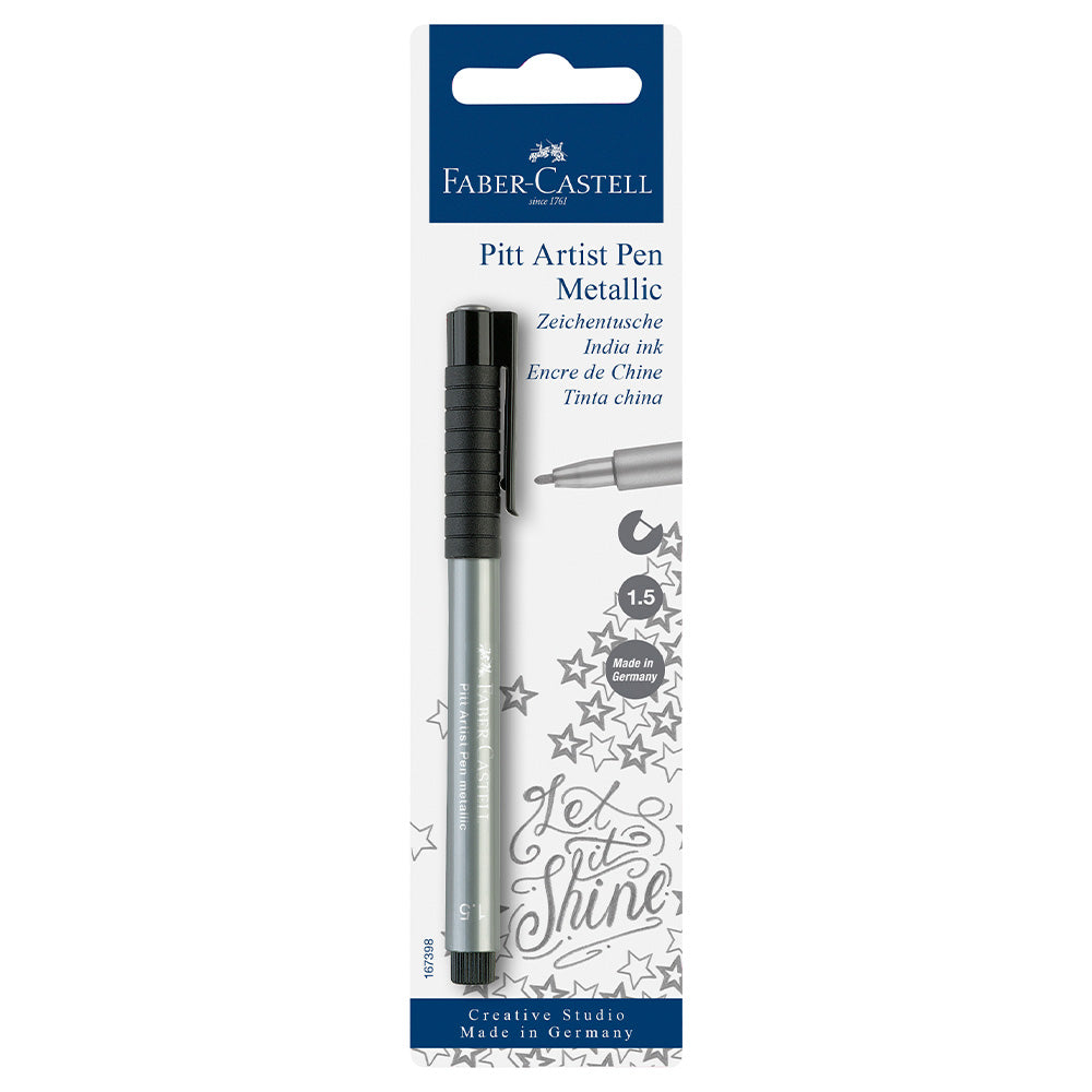 Faber-Castell Pitt Artist Pen Metallic Silver
