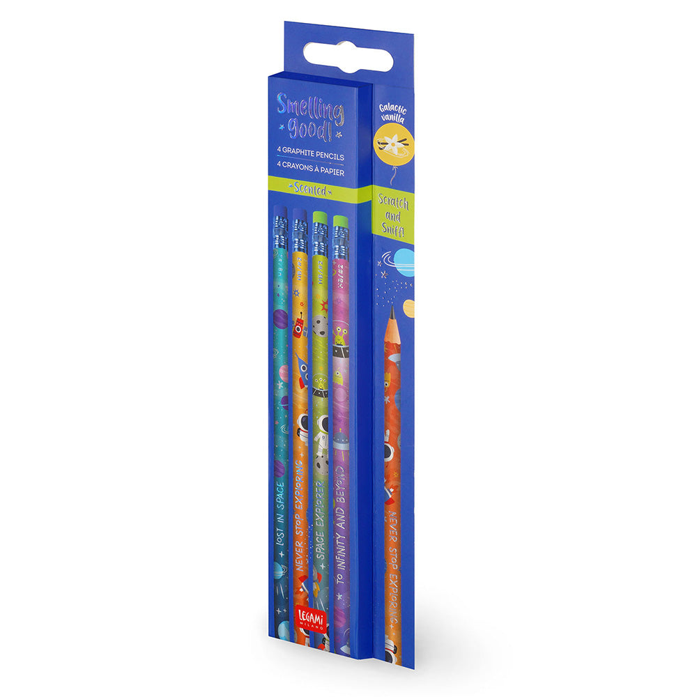 Legami Scented Pencil Set of 4 Space