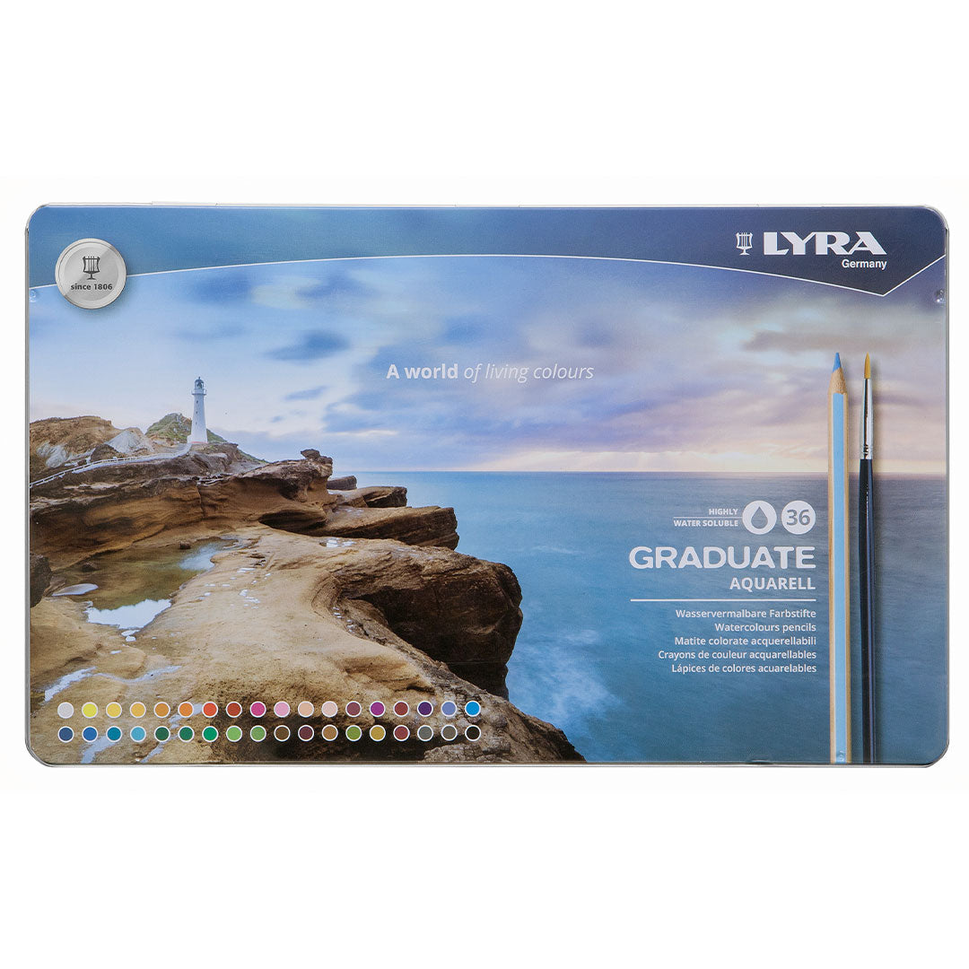 LYRA Graduate Aquarell Pencil 36 Tin