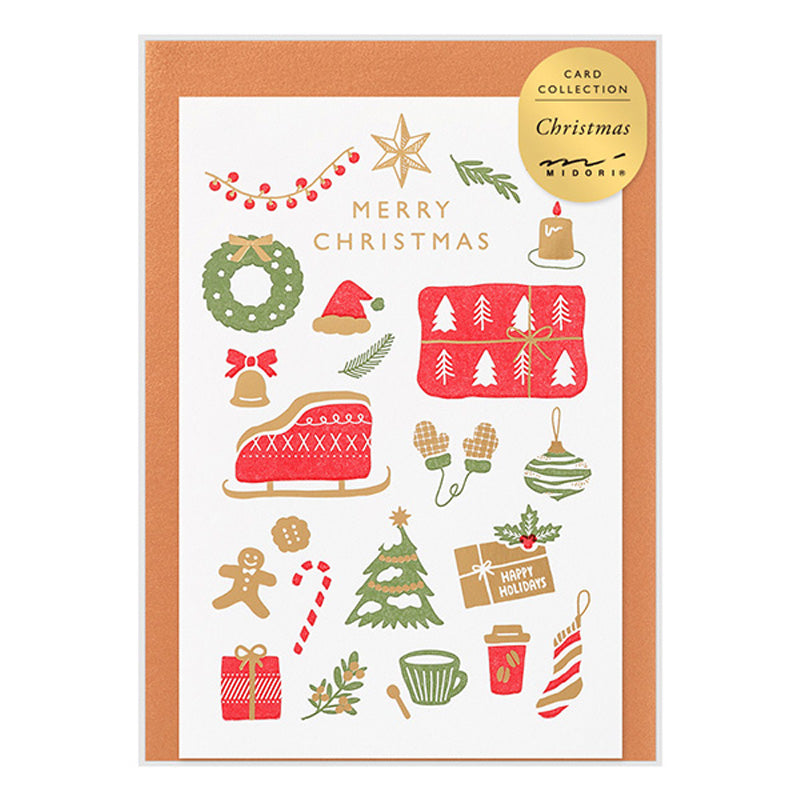 Midori Card Laser Cut Christmas Season Limited Edition