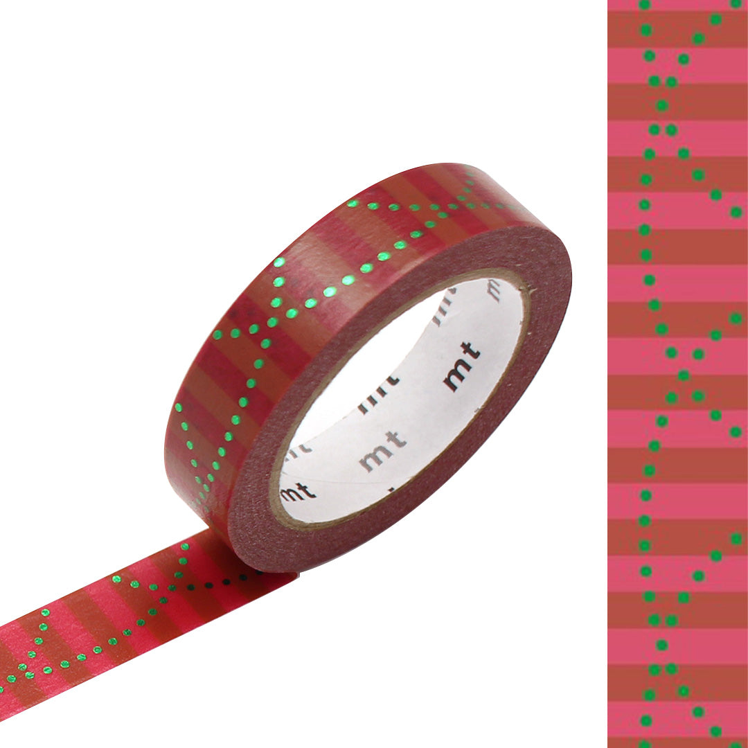 mt Washi Masking Tape - 10mm x 7m - 2023 Christmas - Garland Pattern