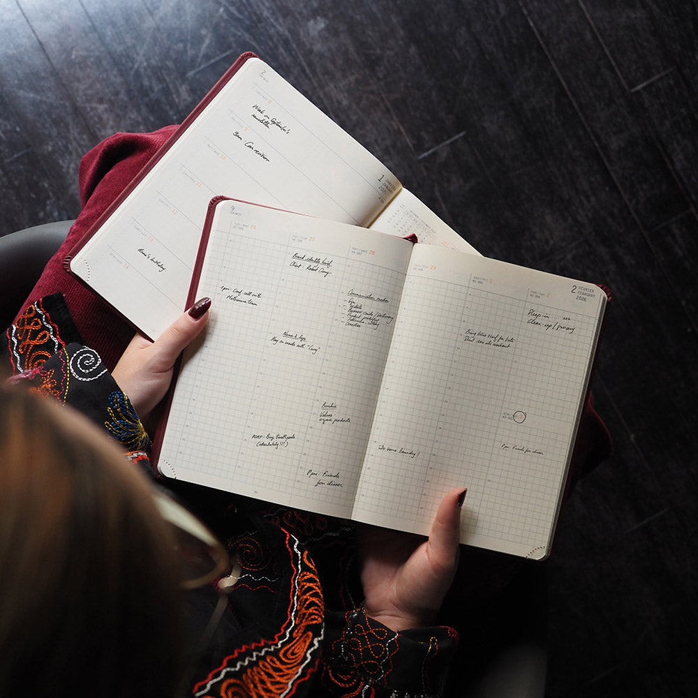 Rhodia Webplanner 2026 Diary A6 Vertical Midnight