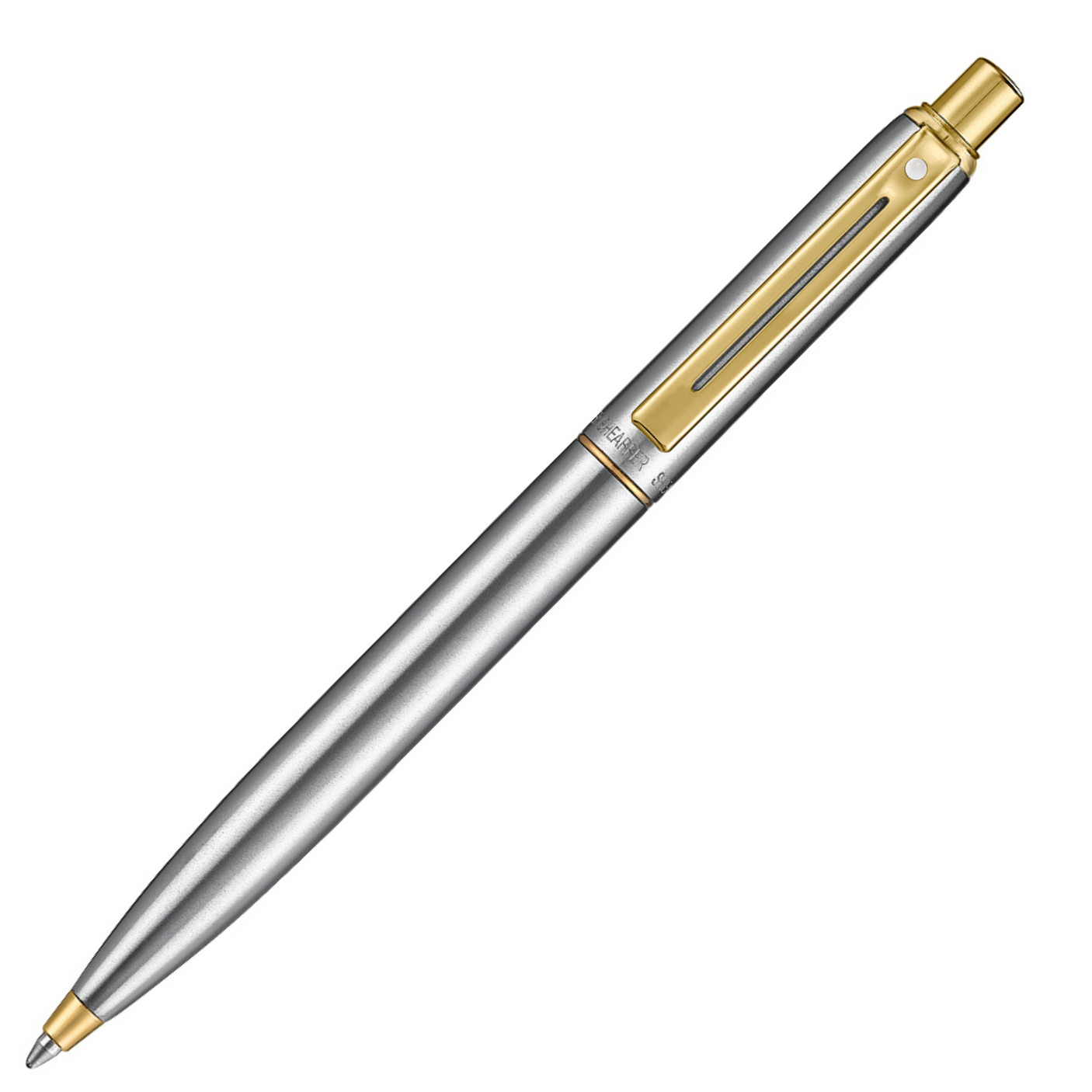 Sheaffer Sentinel 333 Ballpoint Pen Brushed Chrome with Chrome Cap and
