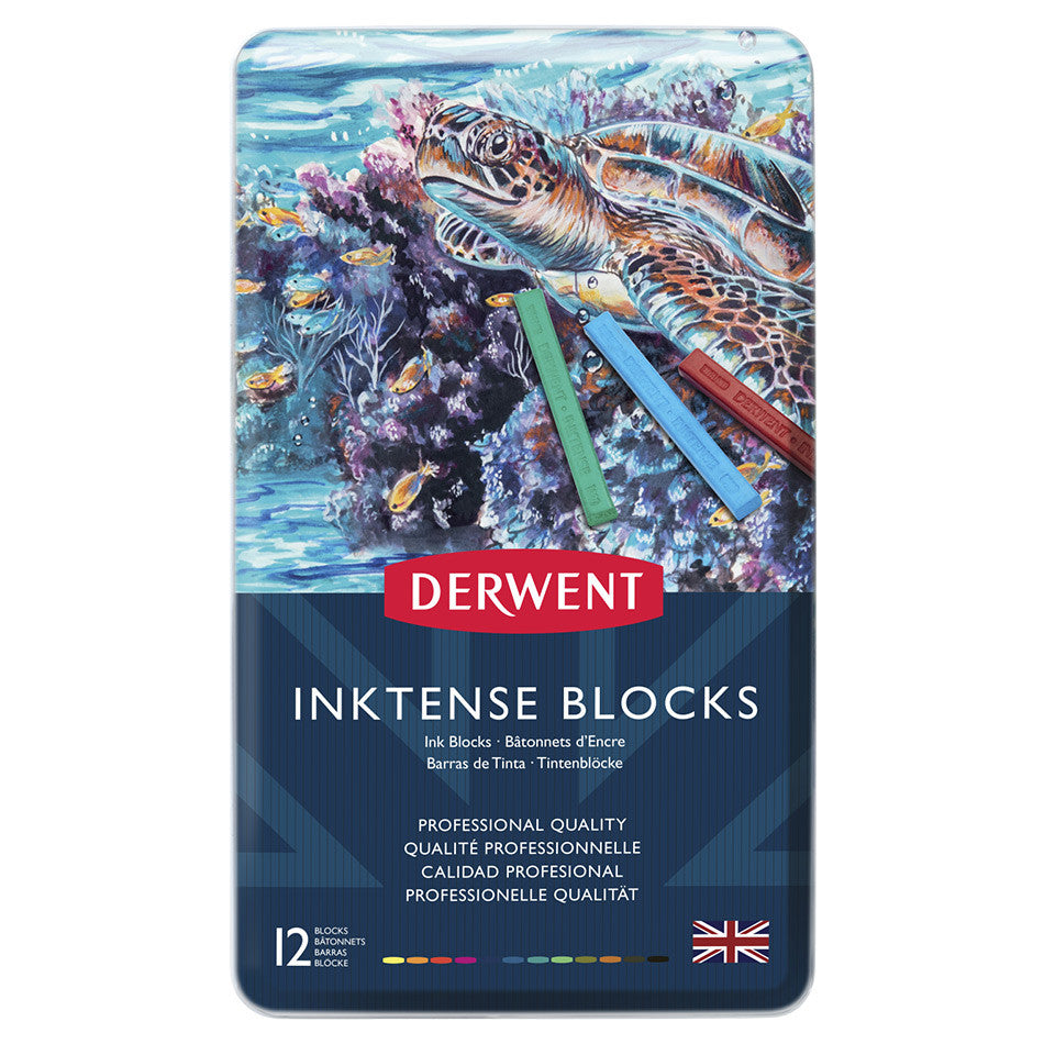 Derwent Inktense Colour Block Tin of 12