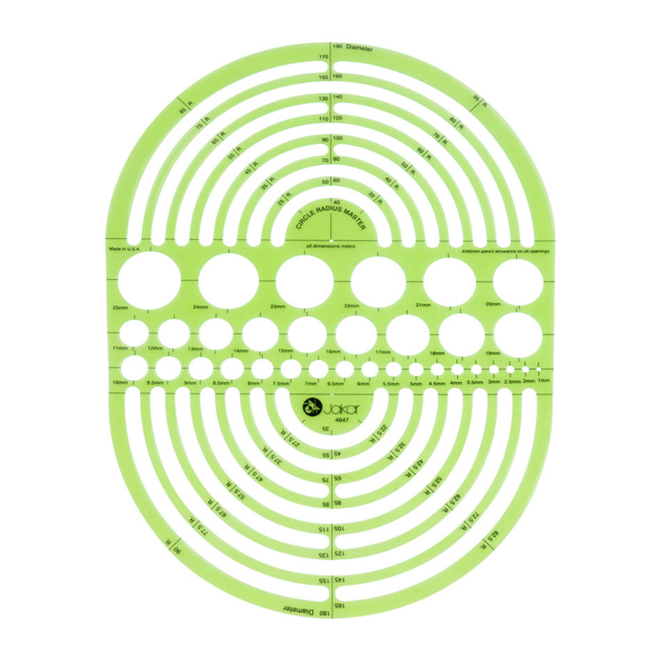 Jakar Circle Radius Master Template