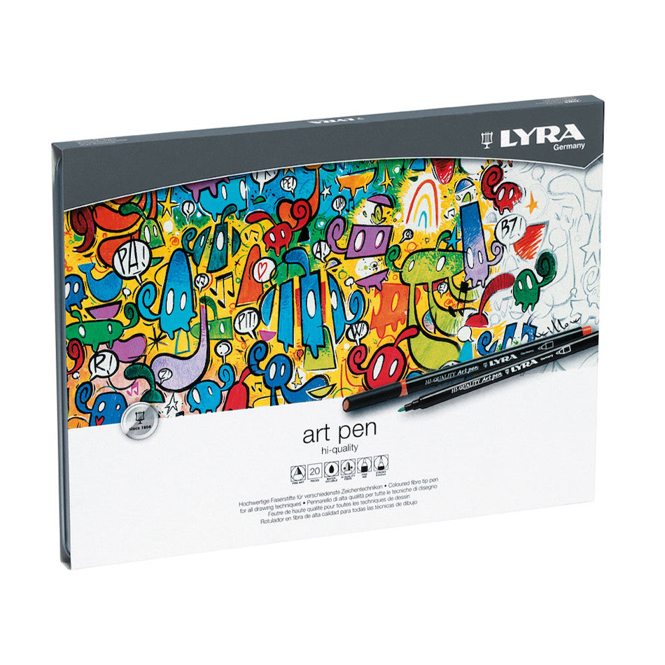LYRA Art Felt Tip Pen Tin of 20