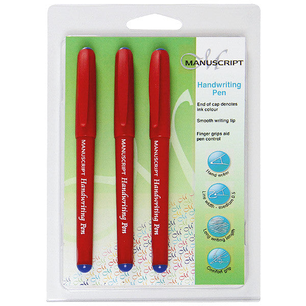 Manuscript School Handwriting Pen Triple Pack
