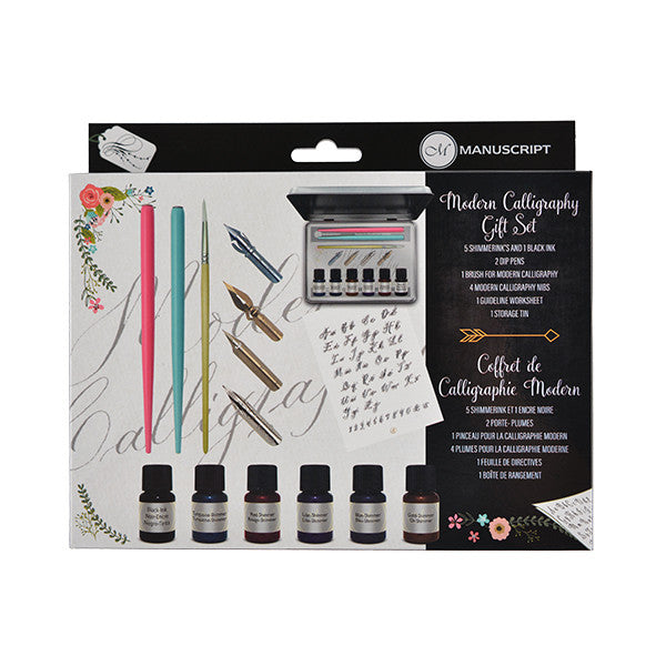 Manuscript Modern Calligraphy Gift Set with Brush