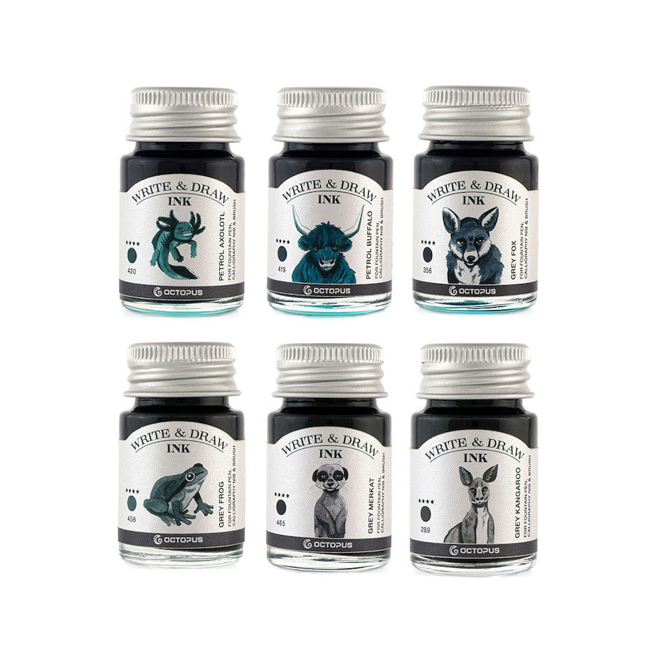 Octopus Write and Draw Ink Set of 6 Mountain