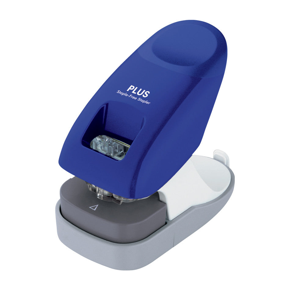 PLUS Staple-Free Desk Stapler Blue