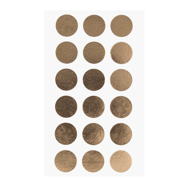 Rico Stickers Dots 15mm Gold
