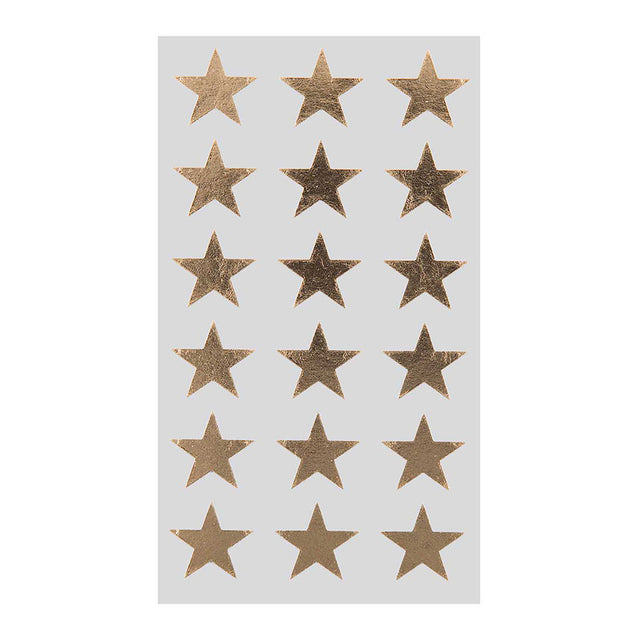 Rico Stickers Stars 18mm Gold