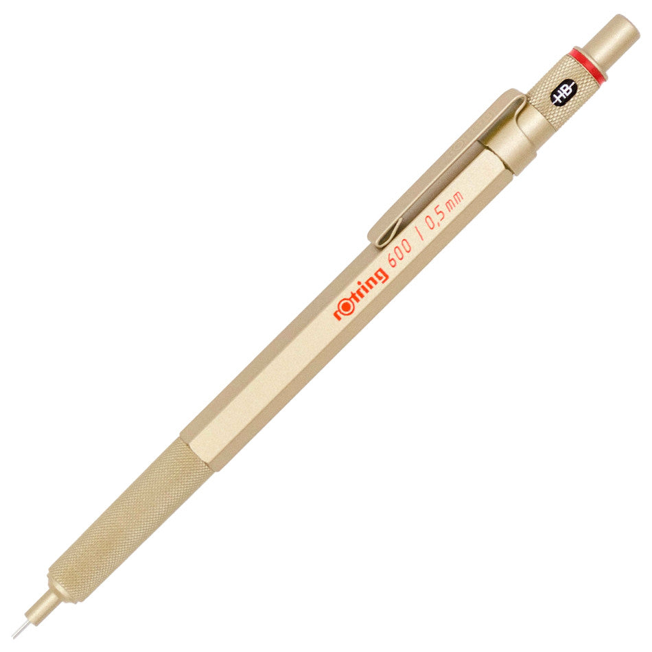 rotring 600 Mechanical Pencil Gold 0.5mm