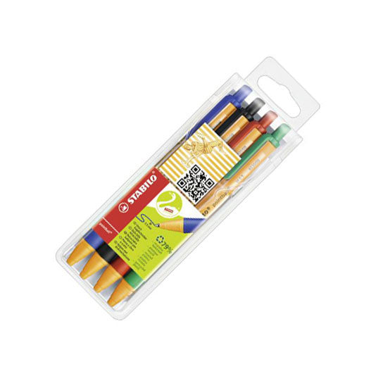 STABILO PointBall Ballpoint Pen Assorted Wallet of 4