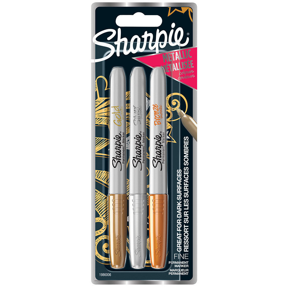 Sharpie Metallic Permanent Marker Assorted Set of 3